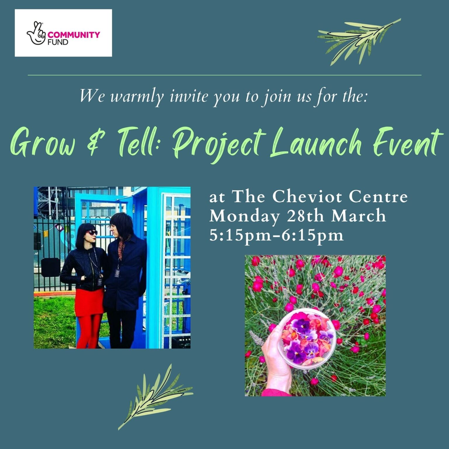 All welcome at the Grow & Tell project launch - Monday 28th March, 5 ...